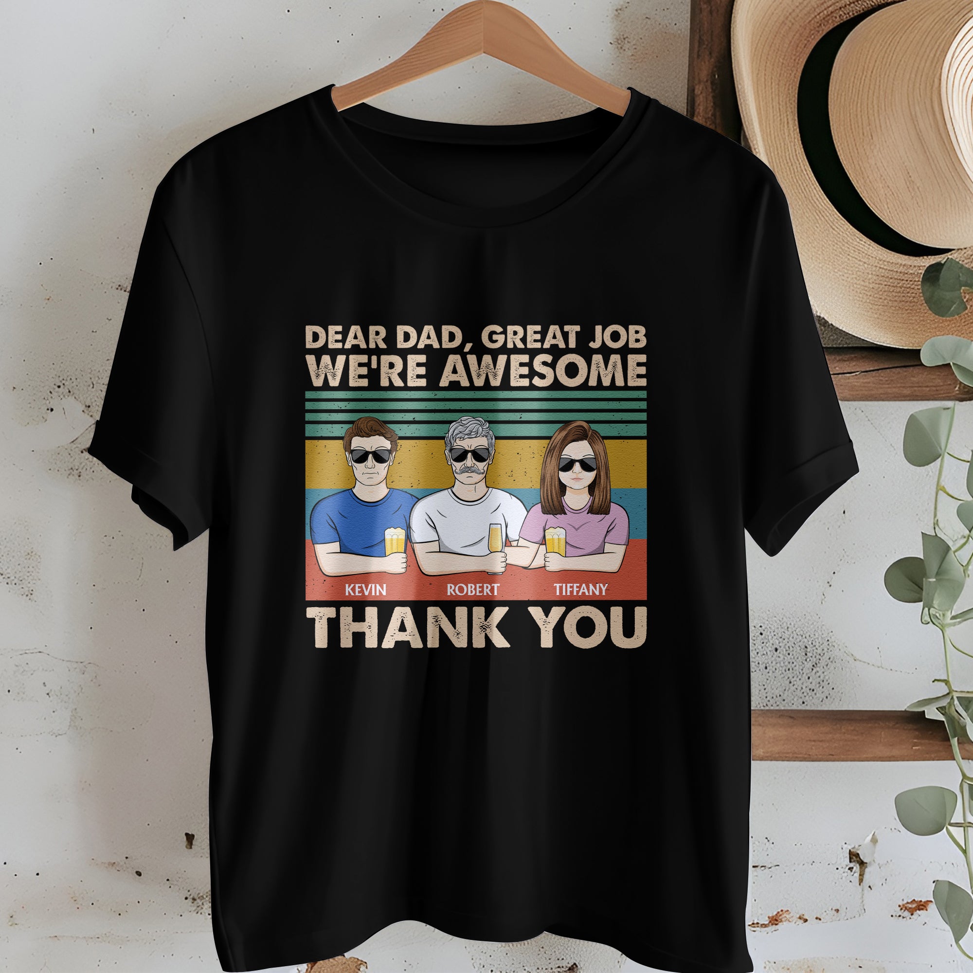 Dear Dad Great Job We're Awesome Thank You - Father's Day Gift ...