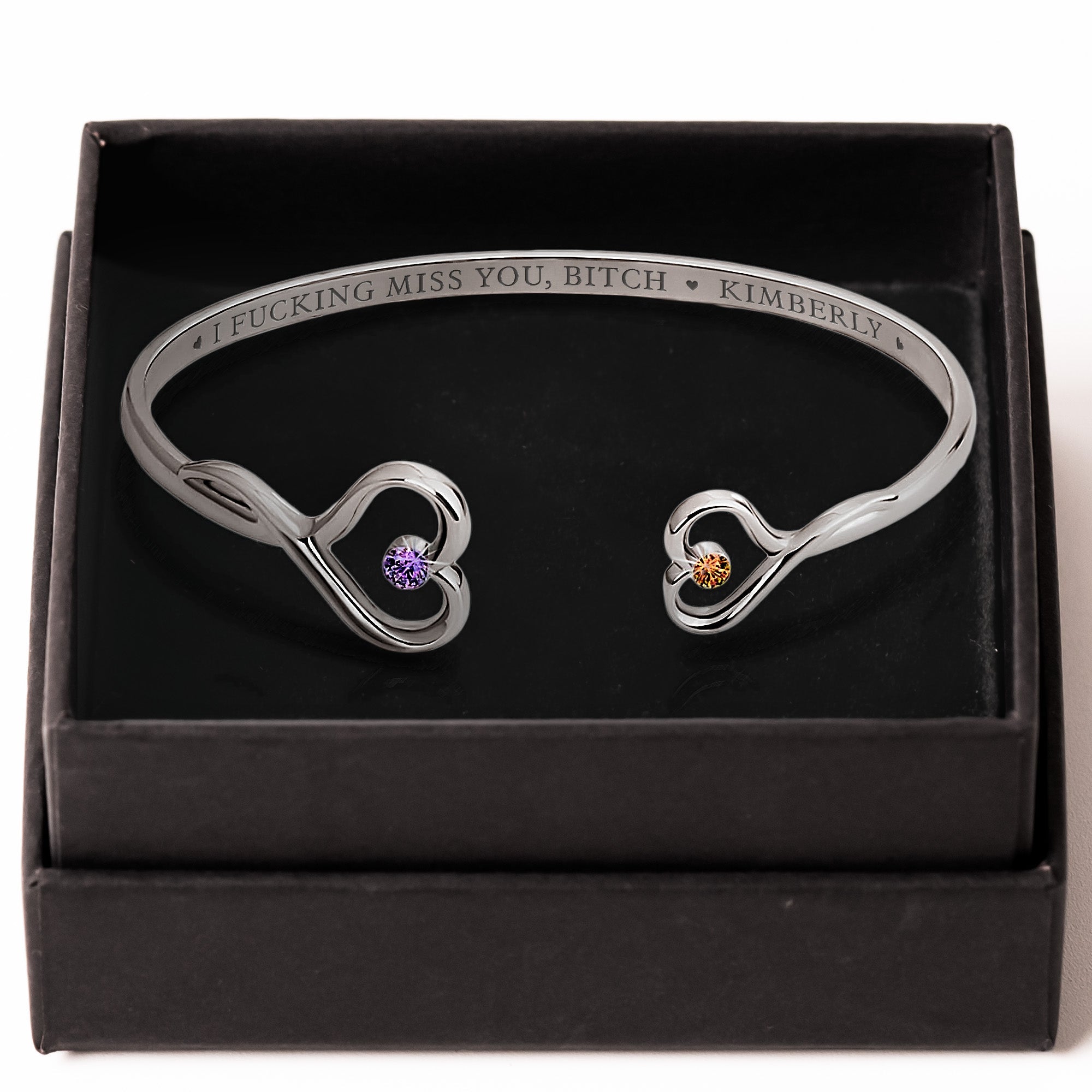 I F*cking Miss You Long Distance Relationship Gift - Personalized Hear ...