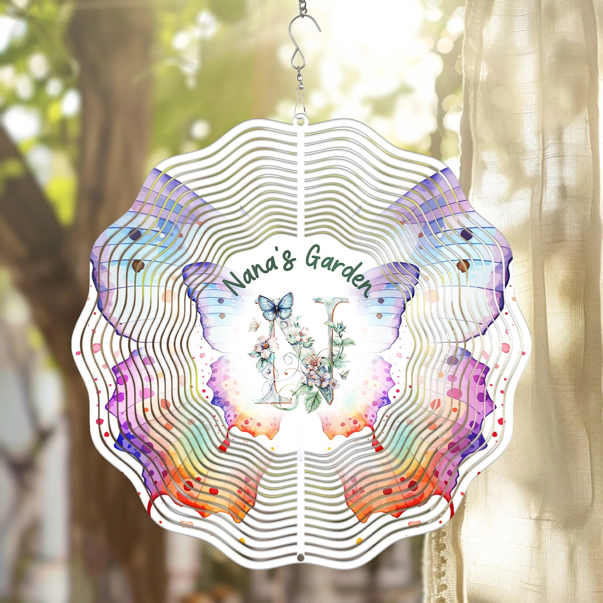 Monogram Letter Garden Spinner - Personalized Wind Spinner – Pawesome House