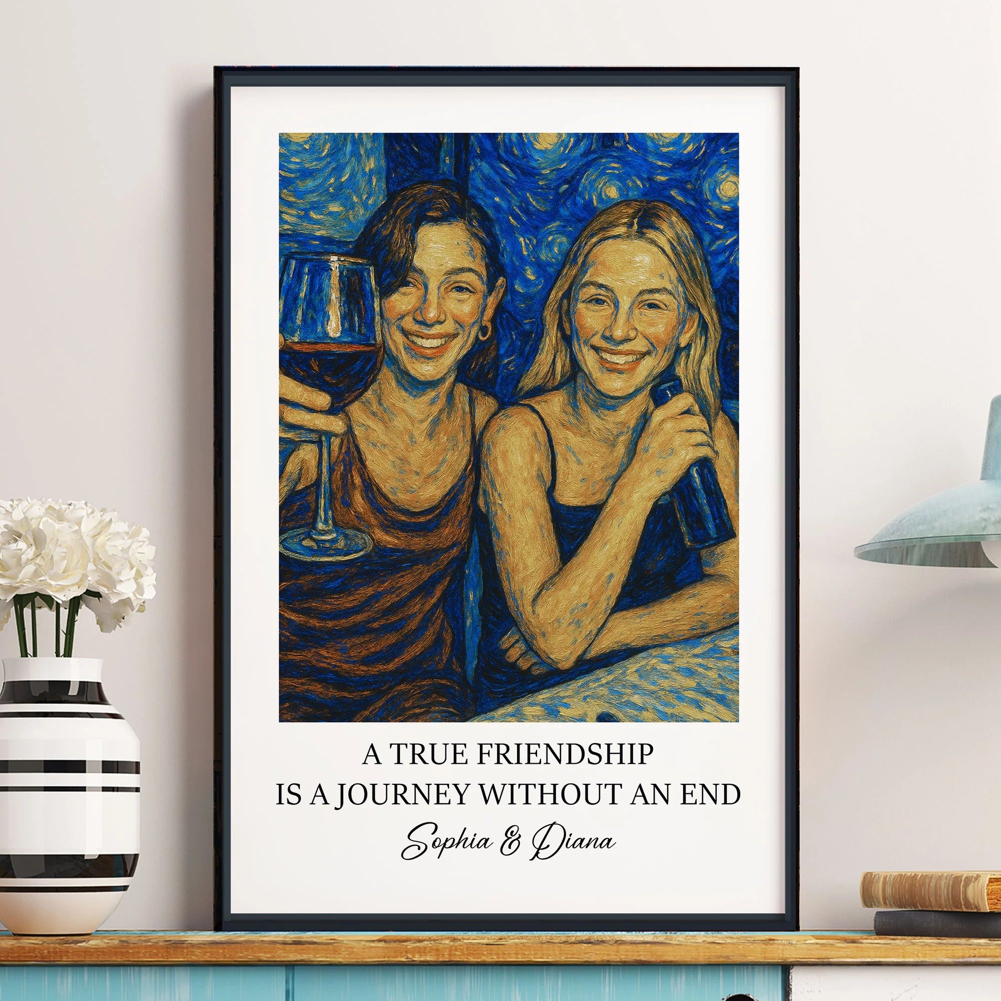 A True Friendship Is A Journey Without An End Van Gogh Art - Personali ...